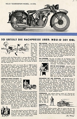 Motor-lit.de - NSU Motorrad Programm