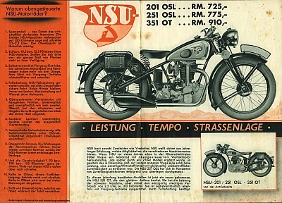 Motor-lit.de - NSU Motorrad Programm