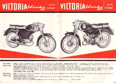 Motor-lit.de - Victoria Vicky 166 / 136 Prospekt brochure 9.1962