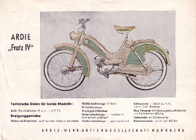 Motor-lit.de - Ardie Fratz IV Prospekt 1956/7