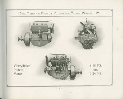 Motor-lit.de - Podeus / Wismar Pkw und Lkw Katalog 1912