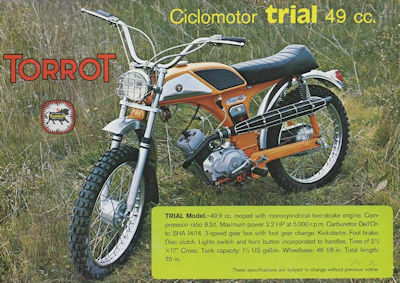 Motor-lit.de - Torrot Ciclomotor Panther / Trial 49 cc brochure 1970s
