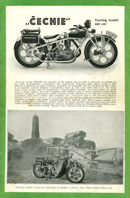 Motor-lit.de - Böhmerland / Cechie 600 ccm Prospekt ca. 1930