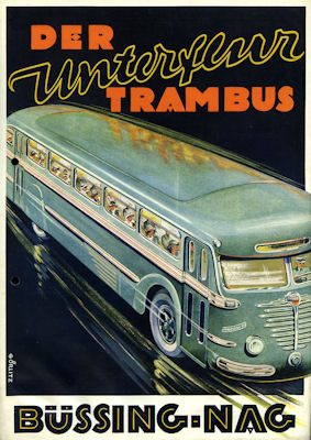 Motor-lit.de - Büssing NAG Bus 5000 TU Prospekt ca. 1949