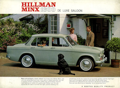 Motor-lit.de - Hillman Minx 1600 de Luxe Saloon Prospekt 1960er Jahre