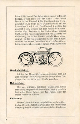 Motor-lit.de - Triumph Knirps Modell KK 2,5 PS Prospekt ca. 8.1923